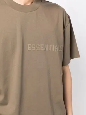 Fear Of God Logo-appliqué Crew-neck T-shirt - Green