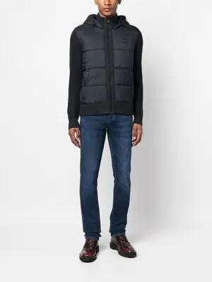BOSS Mid-wash Logo-patch Jeans