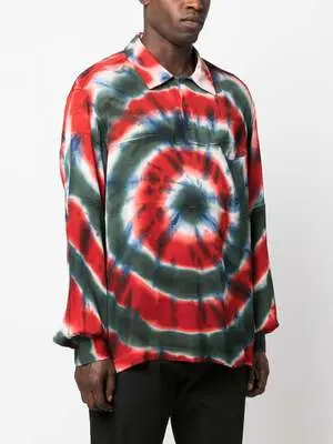4SDESIGNS Tie-dye Swirl-print Shirt