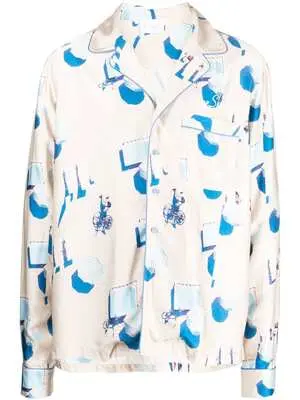 BLUE SKY INN Beach Graphic-print Shirt - Neutrals