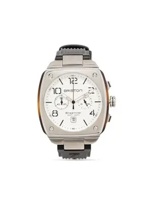 BRISTON Streamliner Urban 42mm Chronograph Watch - White