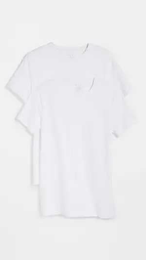 Falke 2-pack Cotton Crew Neck Tee - White