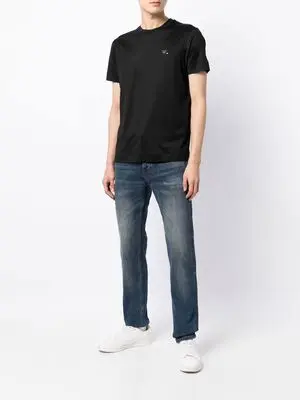 Emporio Armani Mid-rise Straight-leg Jeans - Blue