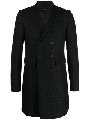 SAPIO Boucle Double-breasted Coat