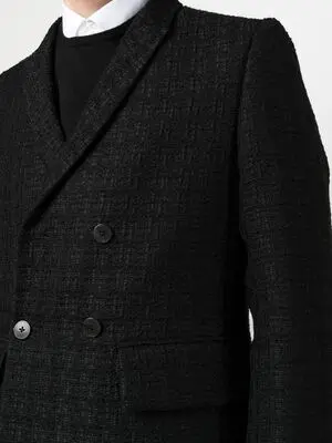 SAPIO Boucle Double-breasted Coat