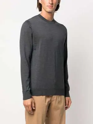 GOLDEN GOOSE Ribbed-knit Crew Neck Sweatshirt - Grey
