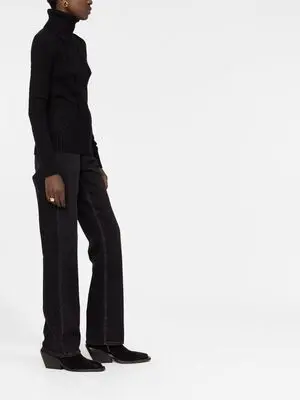 Saint Laurent Cut-out Roll-neck Jumper