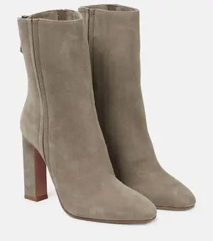 AQUAZZURA Suede Ankle Boots
