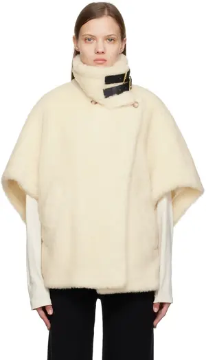 Max Mara Max Mara White Belted Cape - 001 White