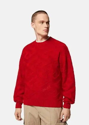 Versace La Greca Knit Sweater