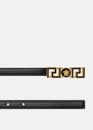 Versace Greca Goddess Leather Belt