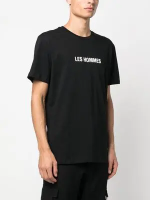 LES HOMMES Logo Print T-shirt