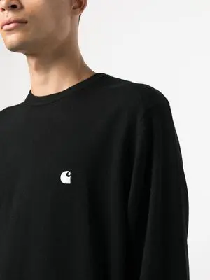 Carhartt Work In Progress Logo-embroidered Crew Neck Jumper - Blue