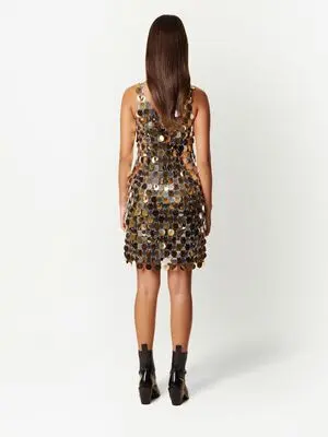 Rabanne Paillette-chainmail Mini Dress