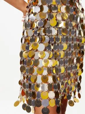 Rabanne Paillette-chainmail Mini Dress