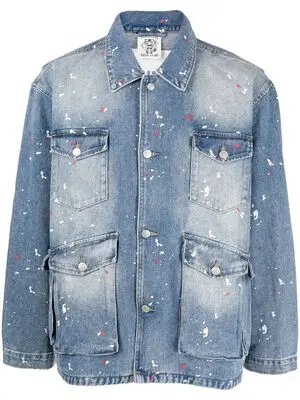 BILLIONAIRE BOYS CLUB Jungle Fatigue Denim Jacket - Blue