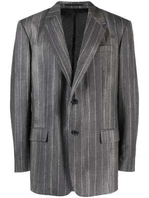Versace Pinstripe Single-breasted Blazer