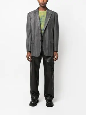 Versace Pinstripe Single-breasted Blazer