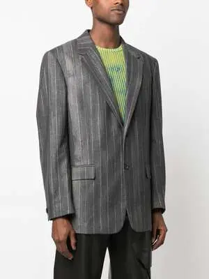 Versace Pinstripe Single-breasted Blazer