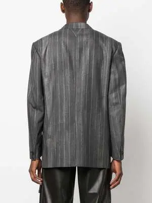 Versace Pinstripe Single-breasted Blazer