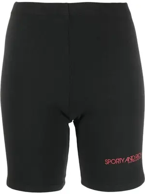 SPORTY & RICH Cotton Biker Shorts