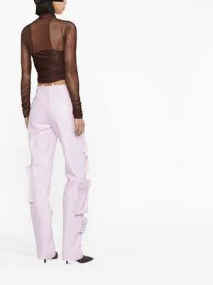 Off-White High-waisted Cargo Trousers - Purple