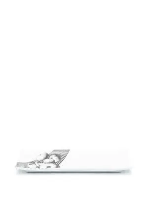 FORNASETTI Face-print Rectangular Tray