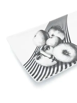 FORNASETTI Face-print Rectangular Tray
