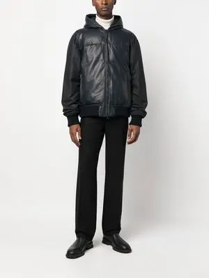 Tagliatore Contrast-panel Hooded Bomber Jacket