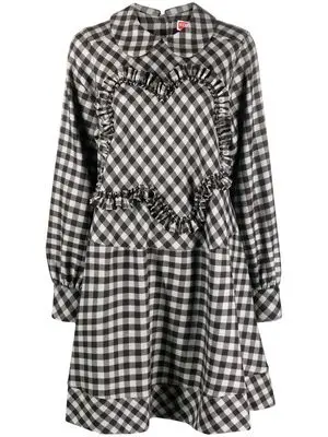 Kenzo Gingham-check Midi Dress