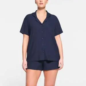 SKIMS Short Pajama Set | Red | 2xl | Soft Lounge Navy