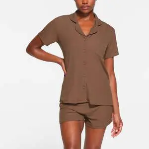 SKIMS Short Pajama Set | Red | 2xl | Soft Lounge Oxide