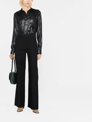 Stella McCartney Long-sleeve Faux-leather Shirt