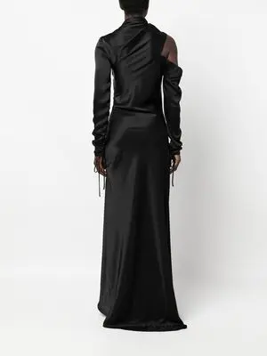 V:PM ATELIER Satin-finish Draped Gown