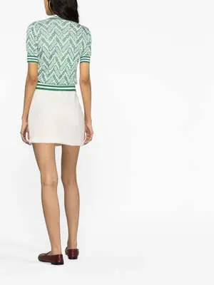 Casablanca Terry Cloth Mini Skirt