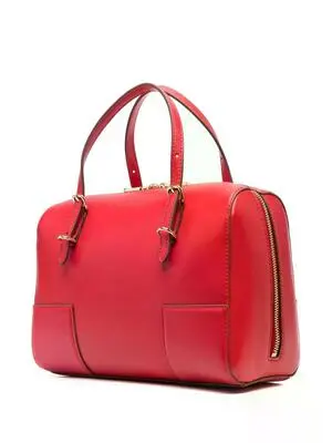Moschino Logo-plaque Leather Tote Bag