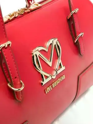 Moschino Logo-plaque Leather Tote Bag