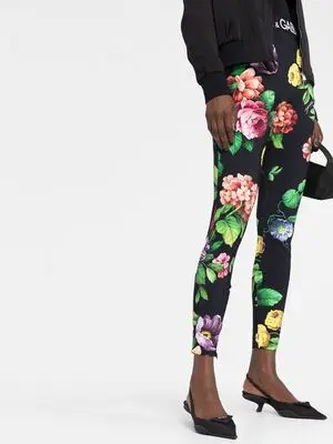 Dolce & Gabbana Floral-print Leggings