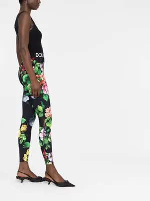 Dolce & Gabbana Floral-print Leggings