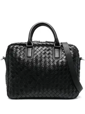 Officine Creative Armor Interwoven-design Zipped Briefcase