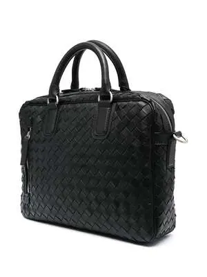 Officine Creative Armor Interwoven-design Zipped Briefcase