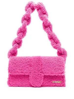 Jacquemus Le Bambidou Shearling Shoulder Bag - Pink