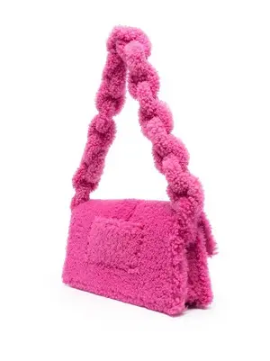 Jacquemus Le Bambidou Shearling Shoulder Bag - Pink
