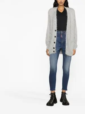 Dsquared2 Cropped Skinny Jeans - Blue