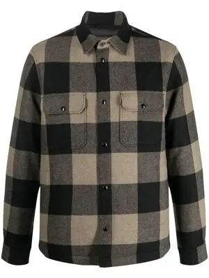 Woolrich Plaid-check Quilted Shirt Jacket - Green