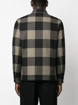 Woolrich Plaid-check Quilted Shirt Jacket - Green