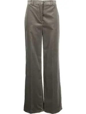 Alberta Ferretti Wide-leg Velvet Trousers