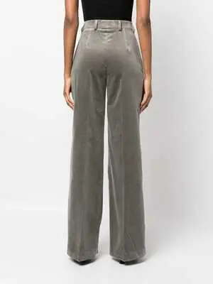 Alberta Ferretti Wide-leg Velvet Trousers