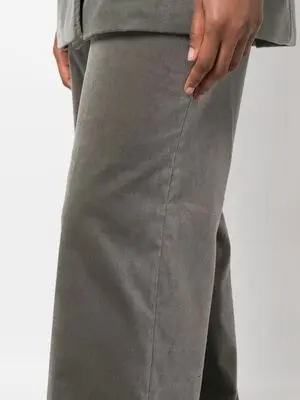Alberta Ferretti Wide-leg Velvet Trousers