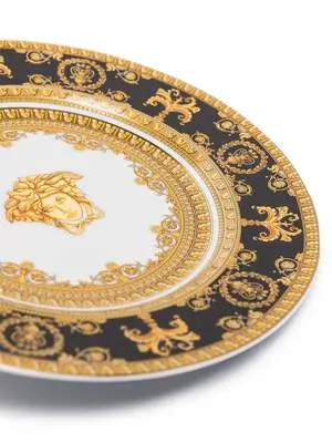 Versace I Love Baroque Porcelain Dinner Plate - Yellow